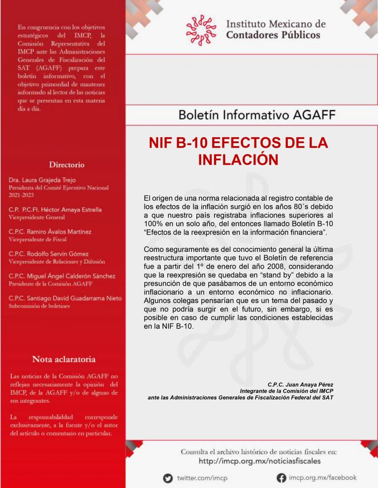 AGAFF 03 / TRATAMIENTO CONTABLE DE LA PTU CAUSADA Y DIFERIDA - IMCP