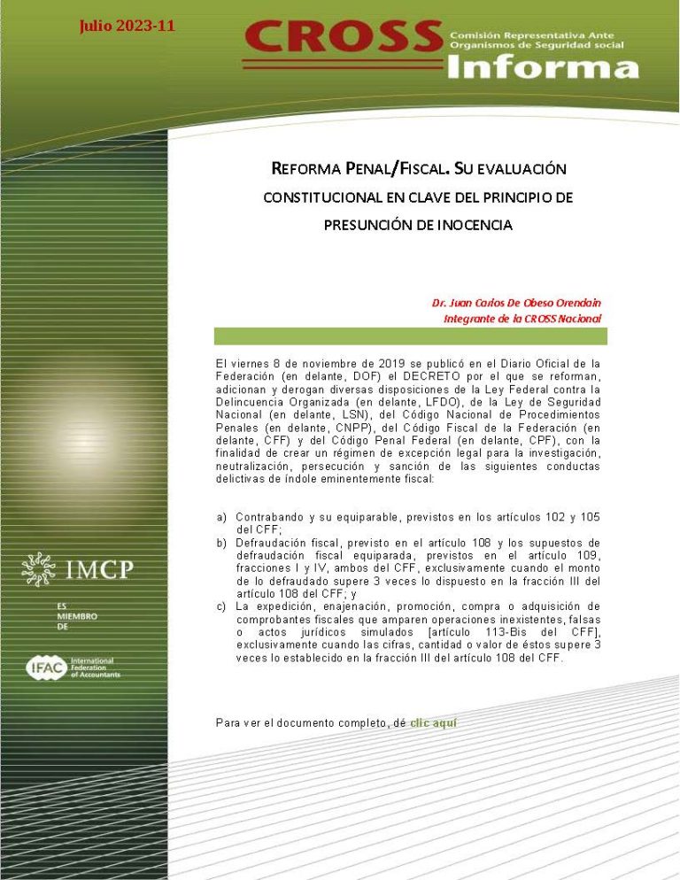 Boletín de Noticias de la CROSS 2023-15 NUEVA CÉDULA DEL IMSS: CÉDULA ...
