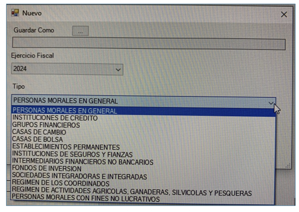 Folio No.: 6/2024-2025 ISSIF 2024 Aplicativo de la ISSIF para 2024 - IMCP